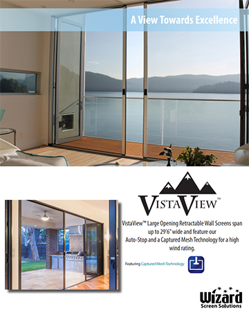 Wizard VistaView Large Opening Retractable Screen